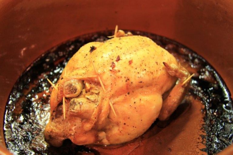 Roast Chicken with Pilaf Stuffing | Compass & Fork